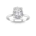 Cushion Solitaire Engagement Ring (Elongated) - My Moissanite - Custom ...